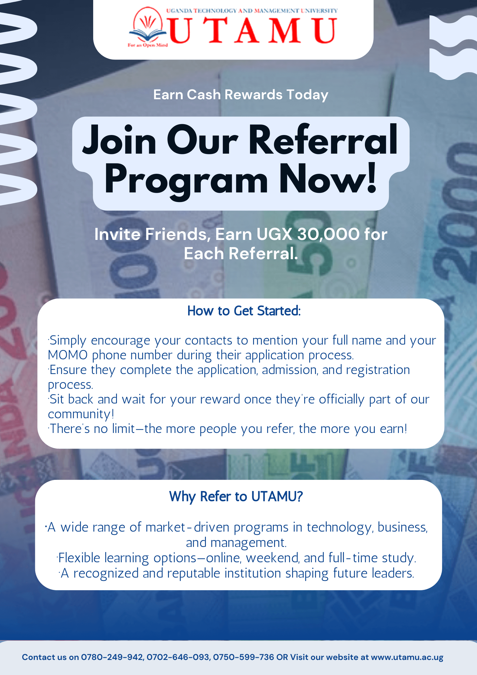 Introducing The UTAMU Referral Programme - UTAMU