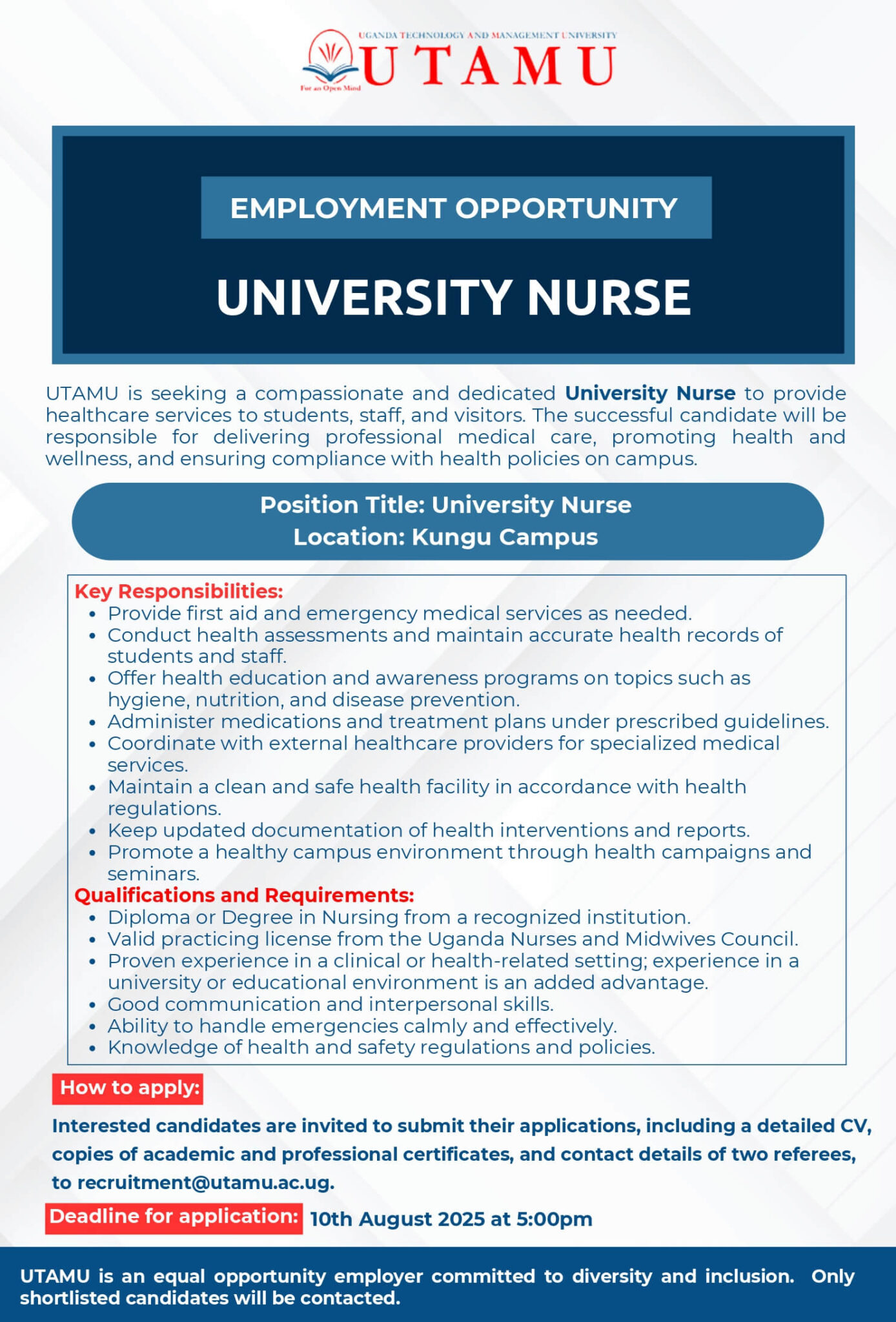 UTAMU - Uganda Technology And Management University